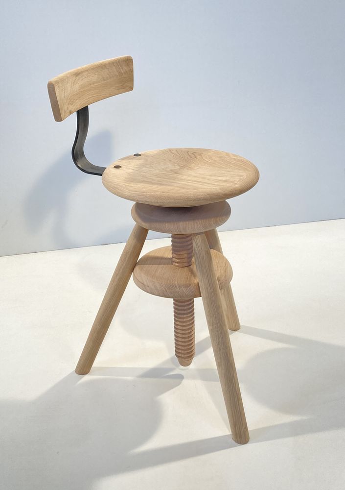 Tabouret Reglable Bois